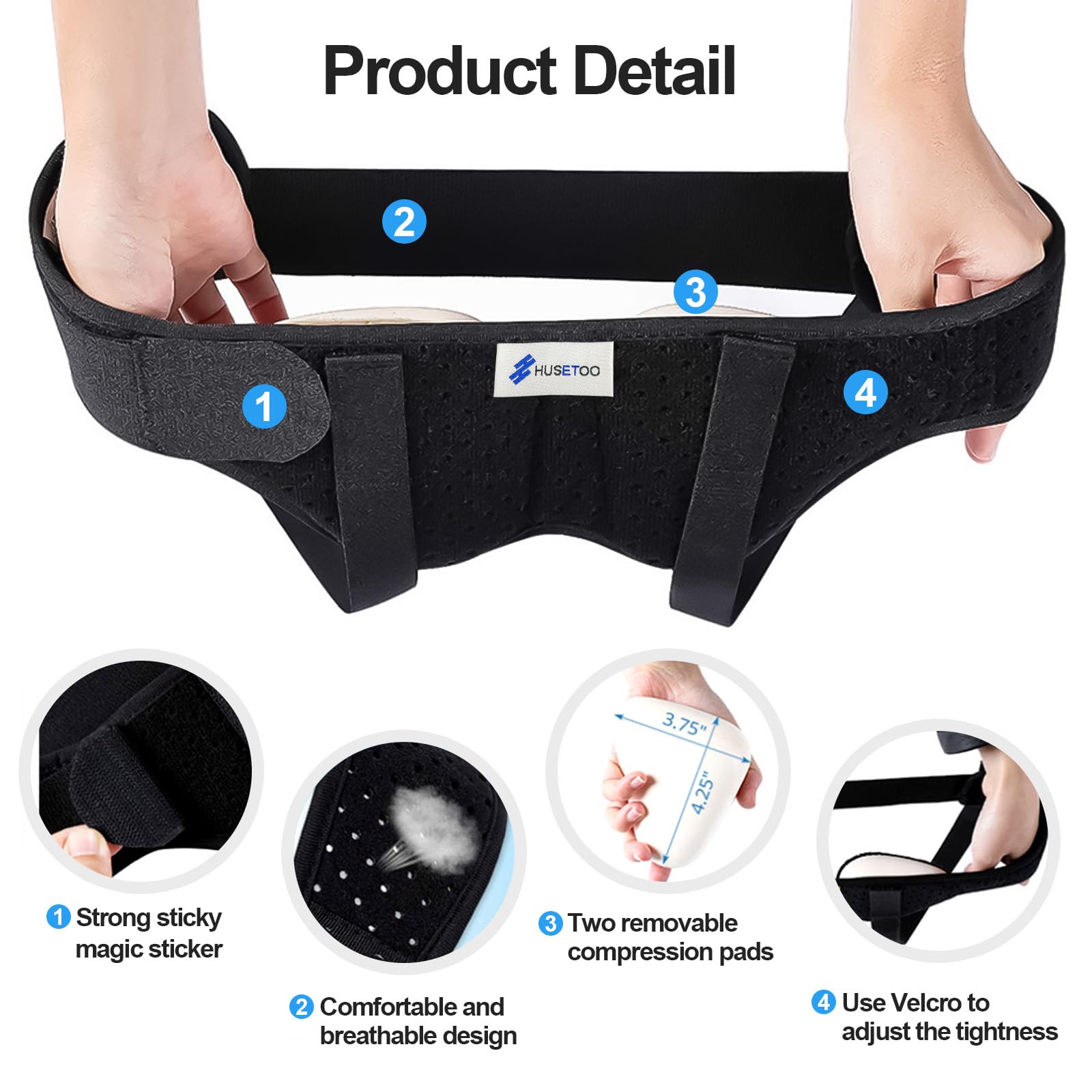 Snapklik.com : HUSETOO Hernia Belt For Men Inguinal Support ...