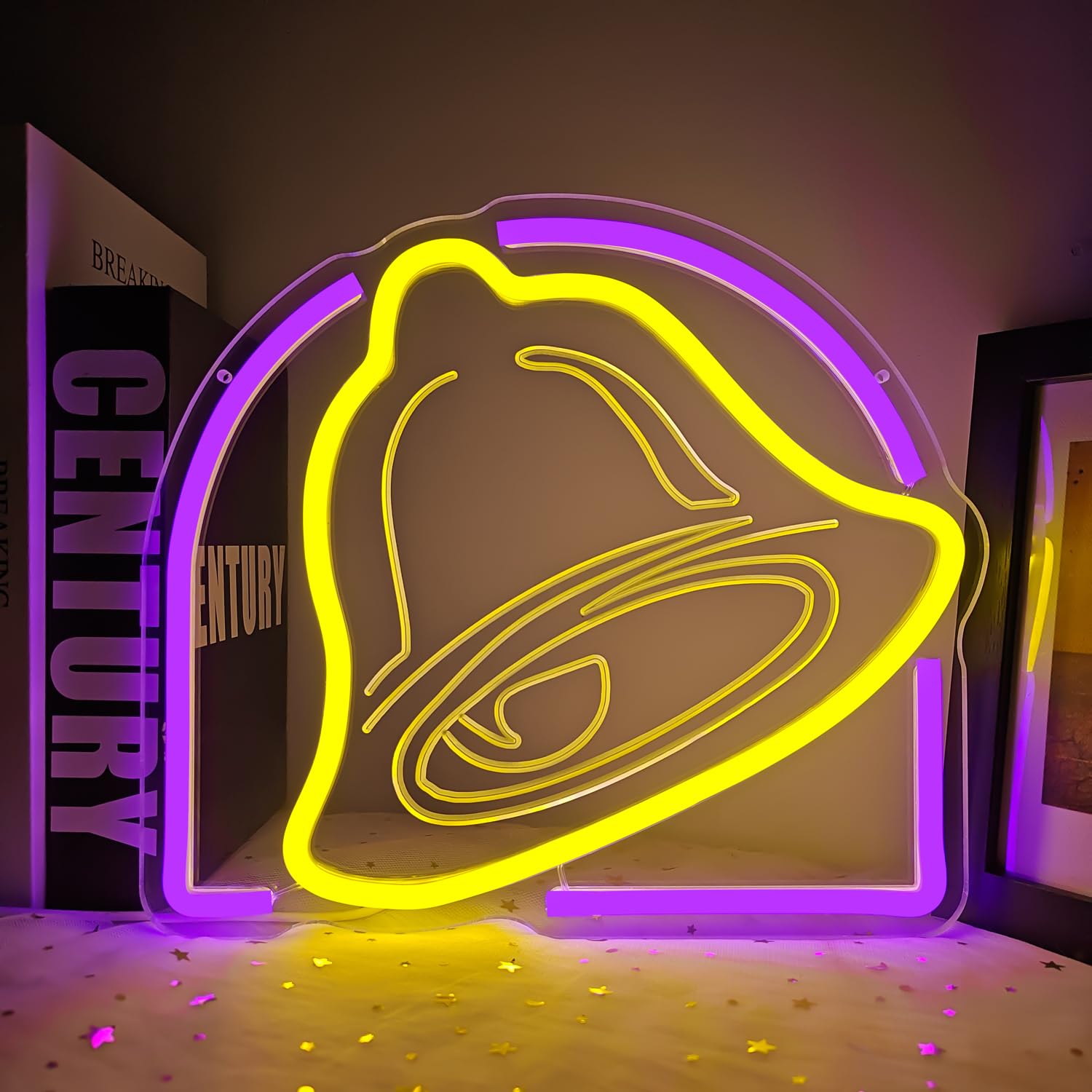 CinsYarn Taco Neon Sign Taco Party Decorations Neon Led Sign Dimmable ...