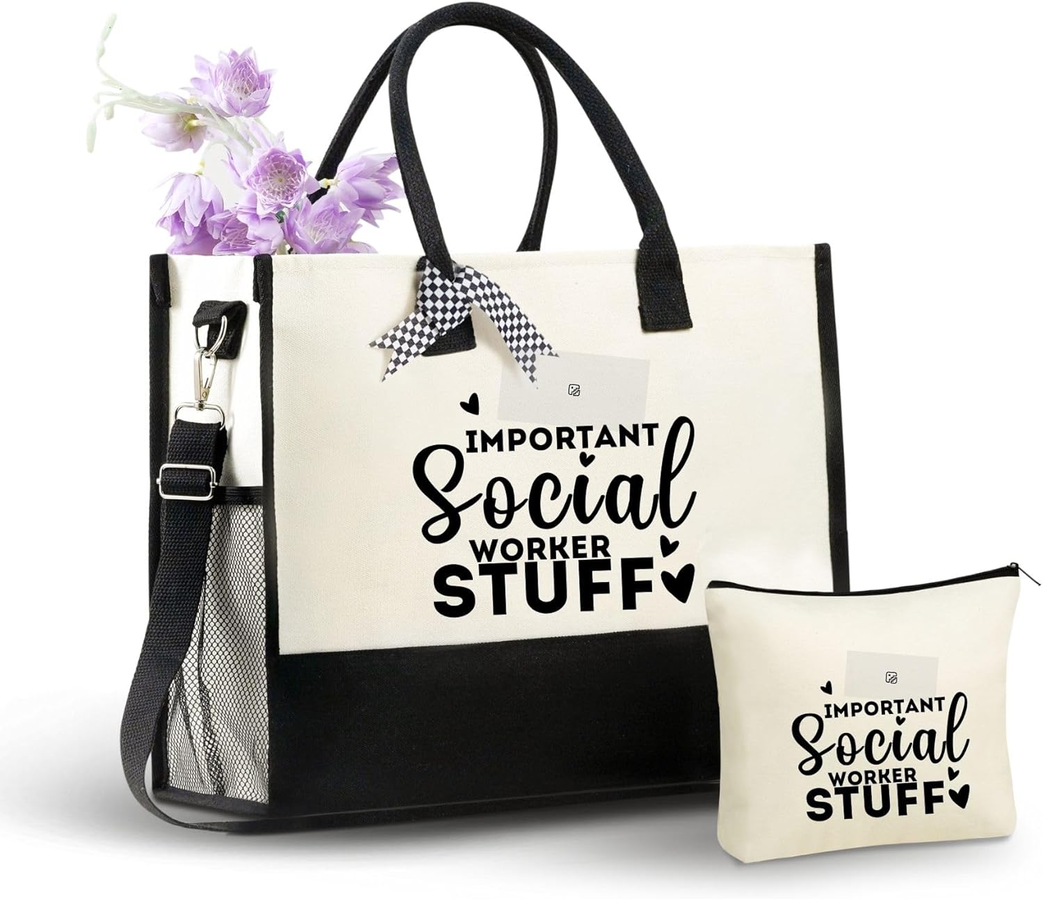 Amazon.com: InnoBeta Social Worker Gifts Canvas Tote Bag, Important ...