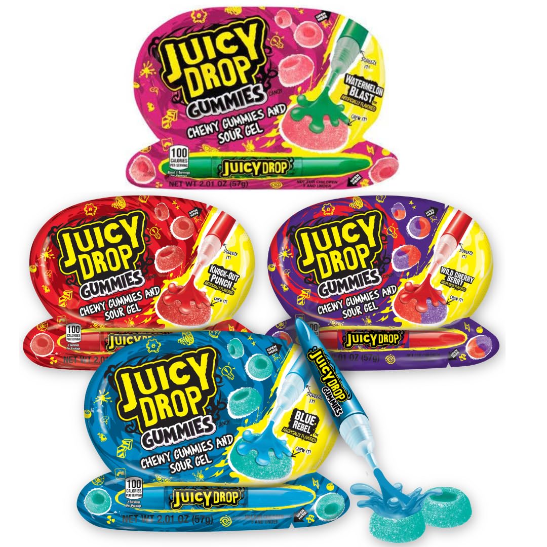 Amazon.com : Juicy Drop Gummies - Sweet Gummy Candy & Sour Gel Pen ...