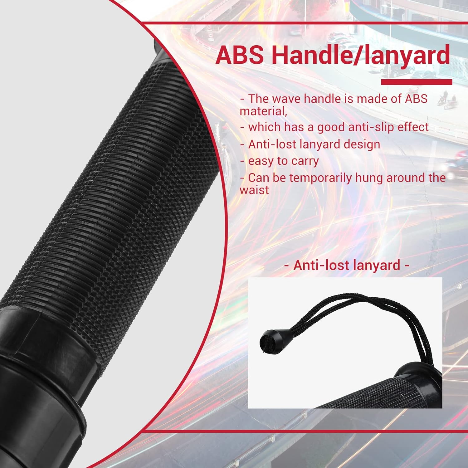 24 Pieces 21 Inch Signal Traffic Wand Safety Traffic Control Wand ...