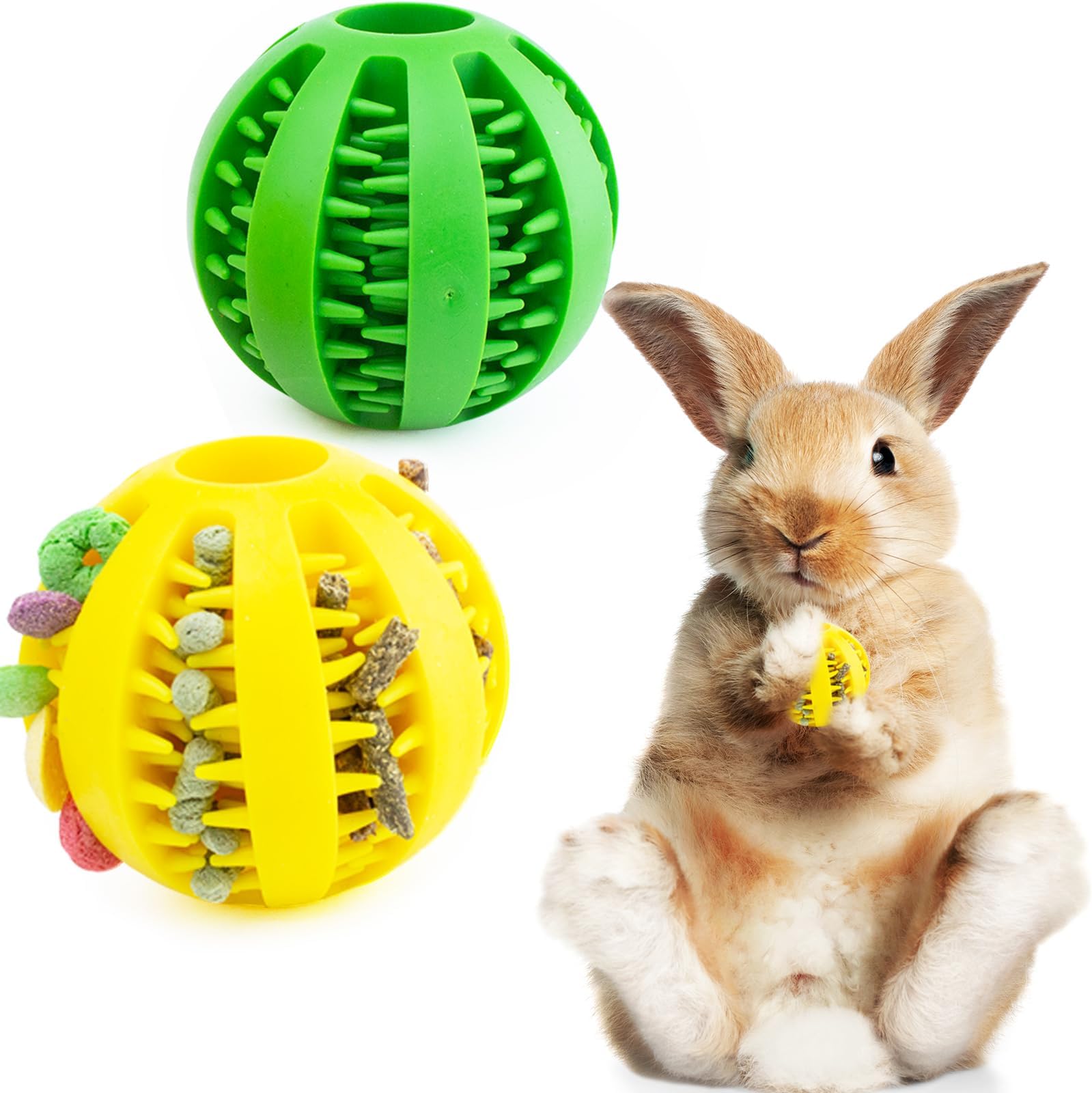 Amazon.com : OOXYG Rabbit Teething Toys Ball Small Animals Play Balls ...