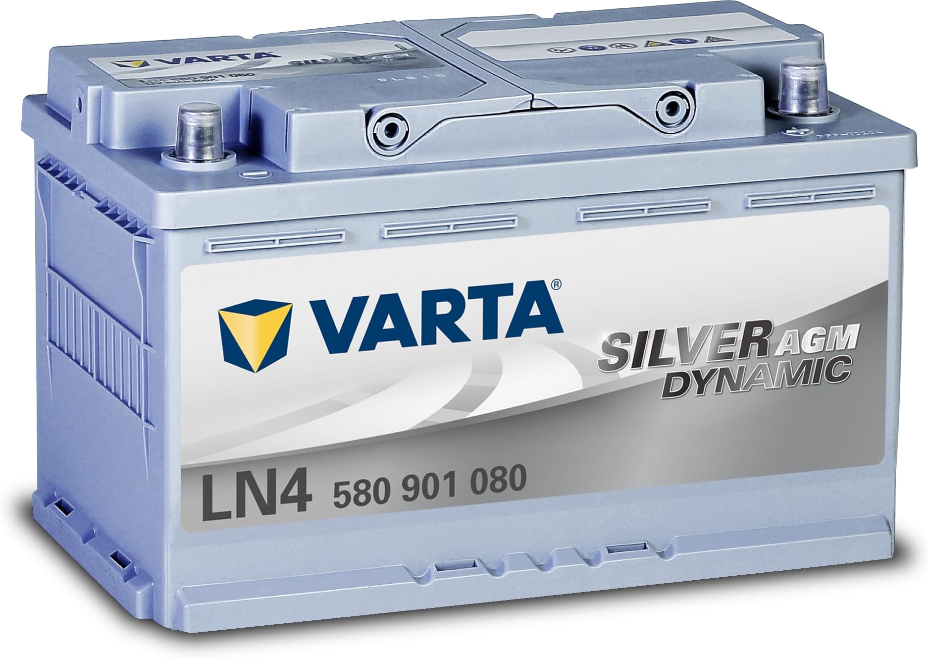 Amazon.co.jp: [バルタ]VARTA バッテリー 580-901-080 F21 AGM バルタ シルバーダイナミック ...
