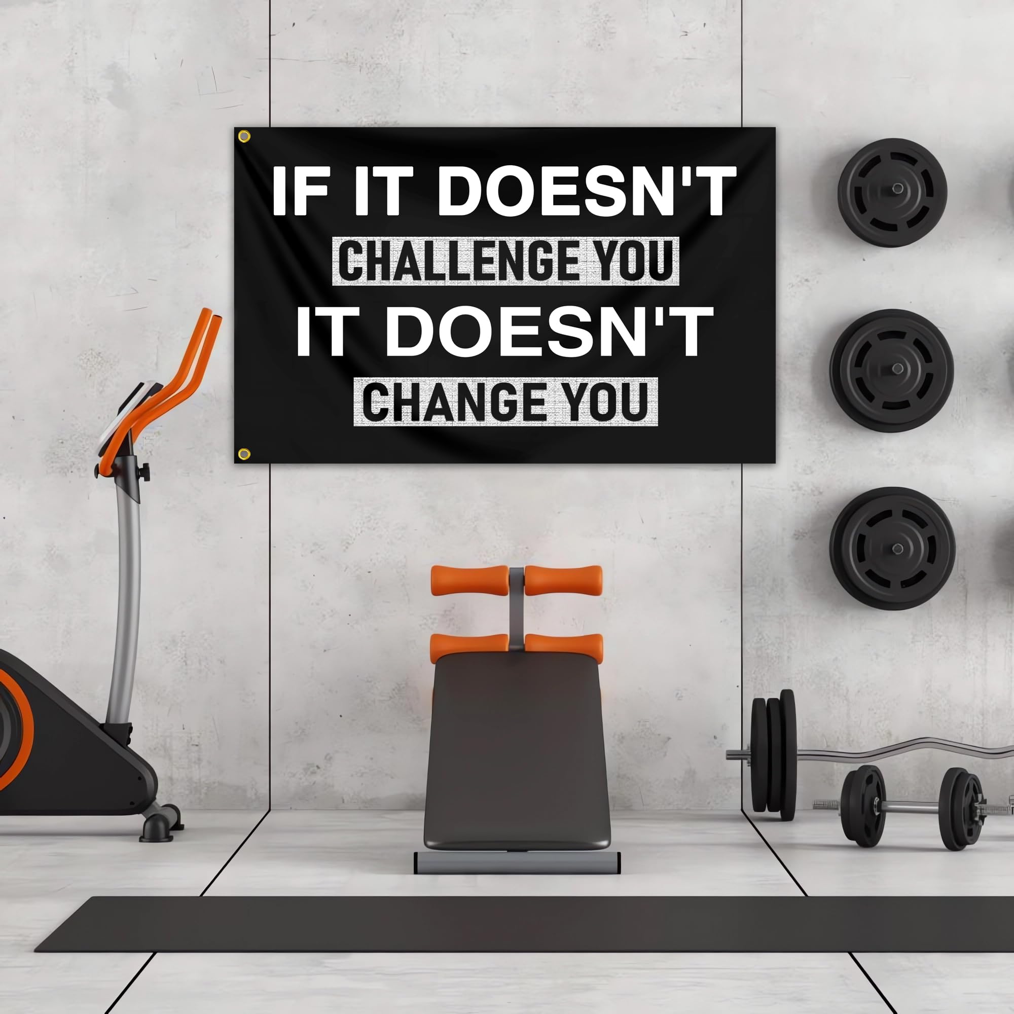 Snapklik.com : Motivational Flag 3x5 Ft If It DoesnT Challenge You It ...