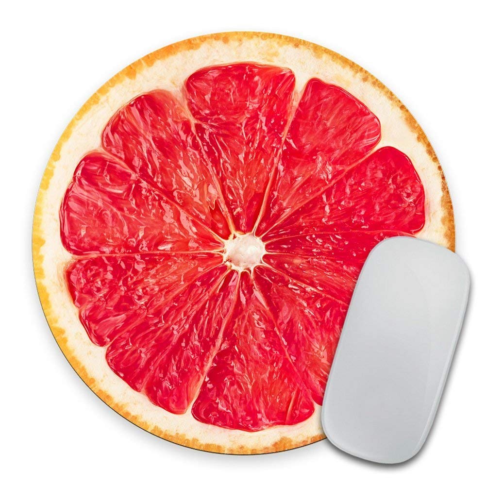 Amazon.com : Pink ripe Grapefruit Slice Mousepad, Tropical Mouse Pad ...