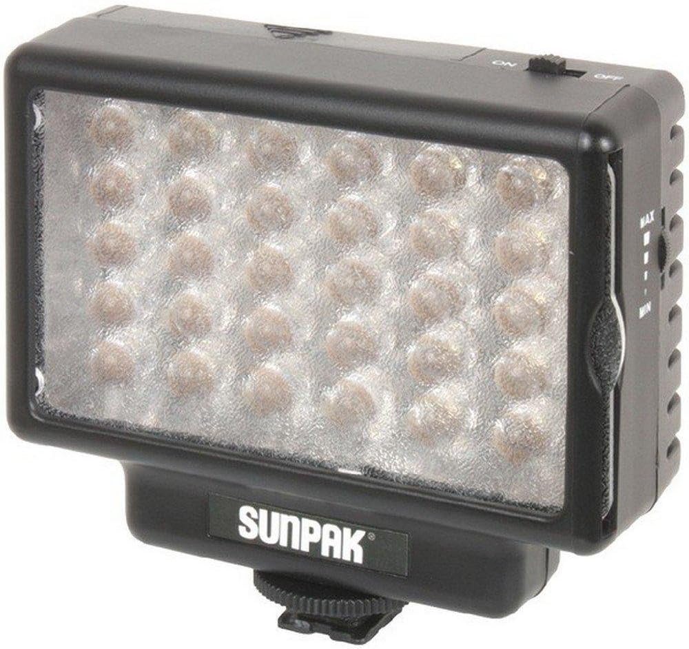 Amazon.com : SUNPAK VL-LED-30 30-Led Video Light (Black) : On Camera ...
