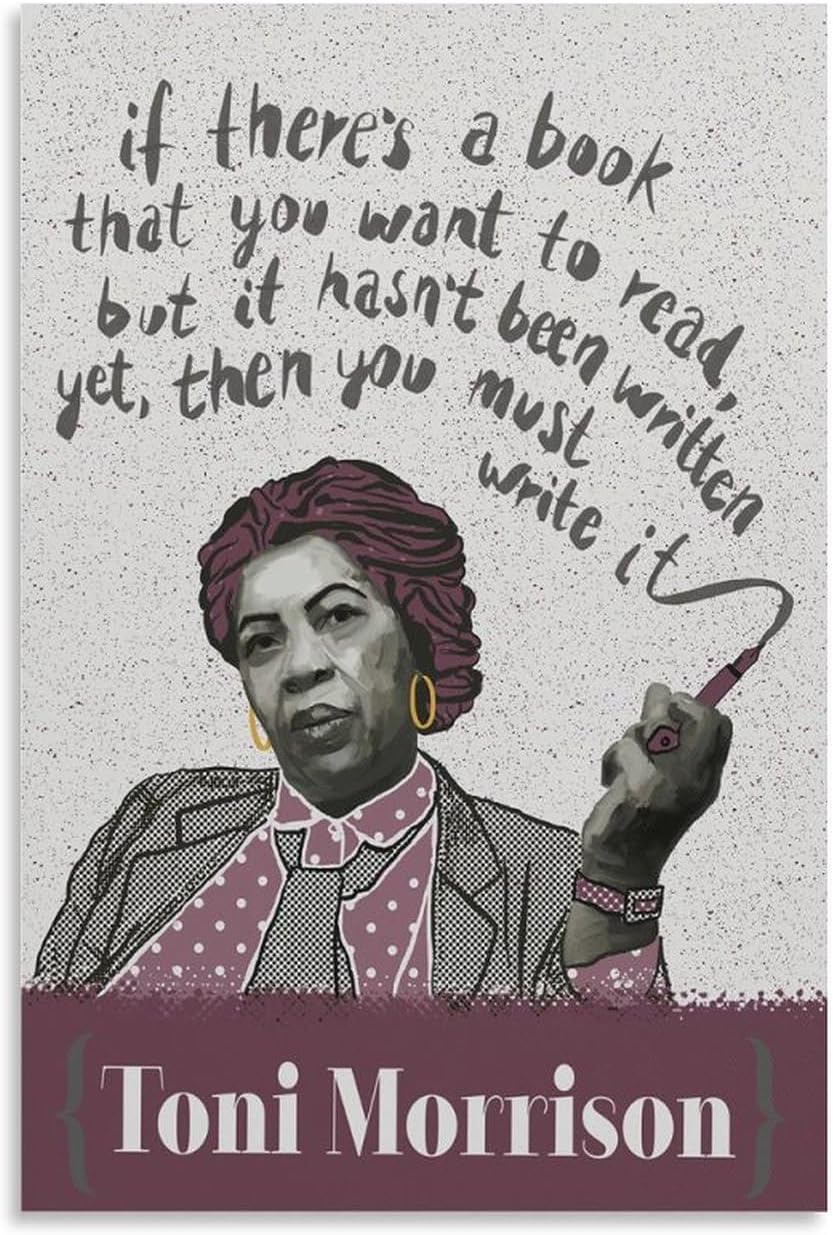 Amazon.com: RORCIE Toni Morrison Poster Toni Morrison Portrait ...
