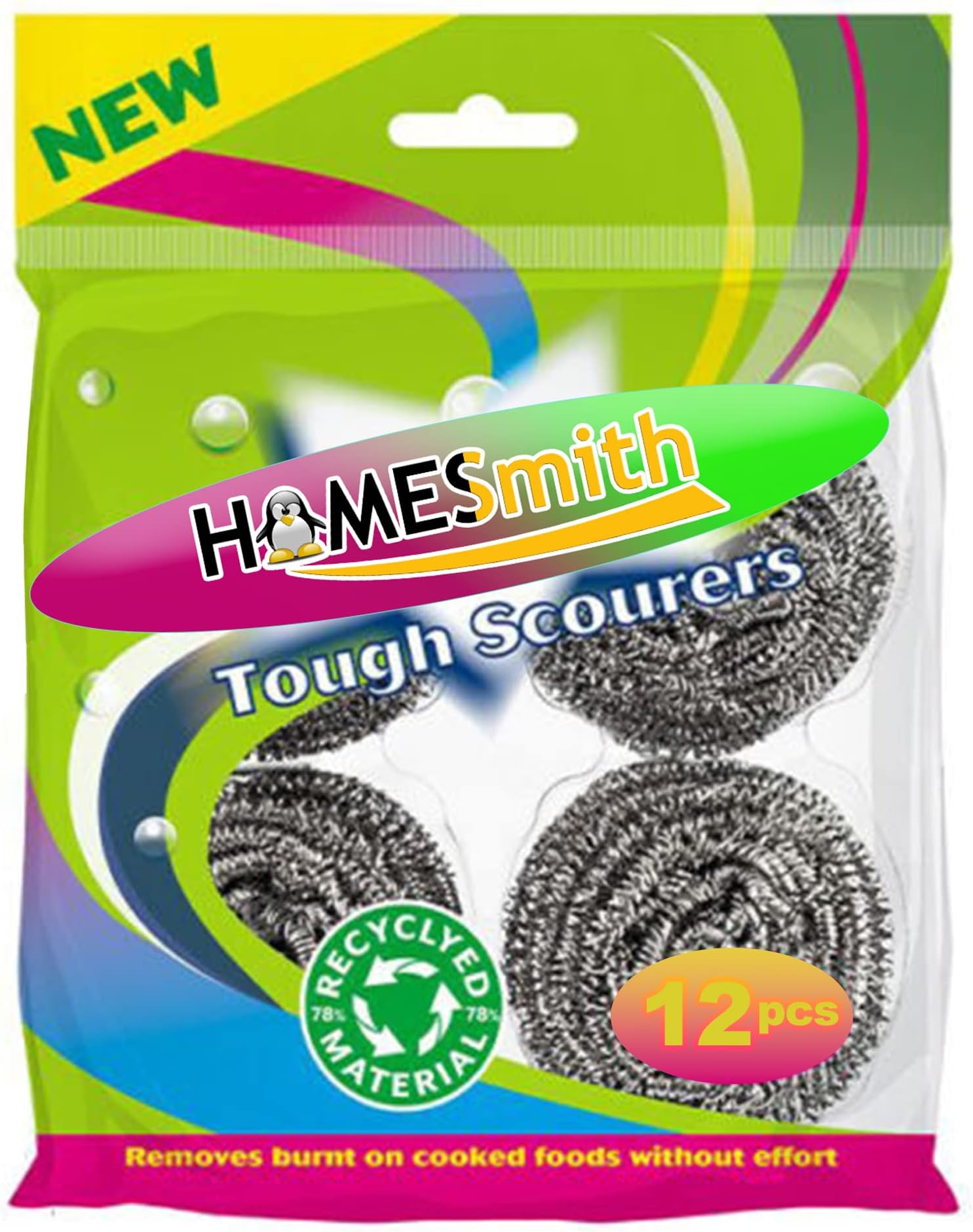 Pack of 6 stainless steel scourers : Amazon.co.uk: Grocery