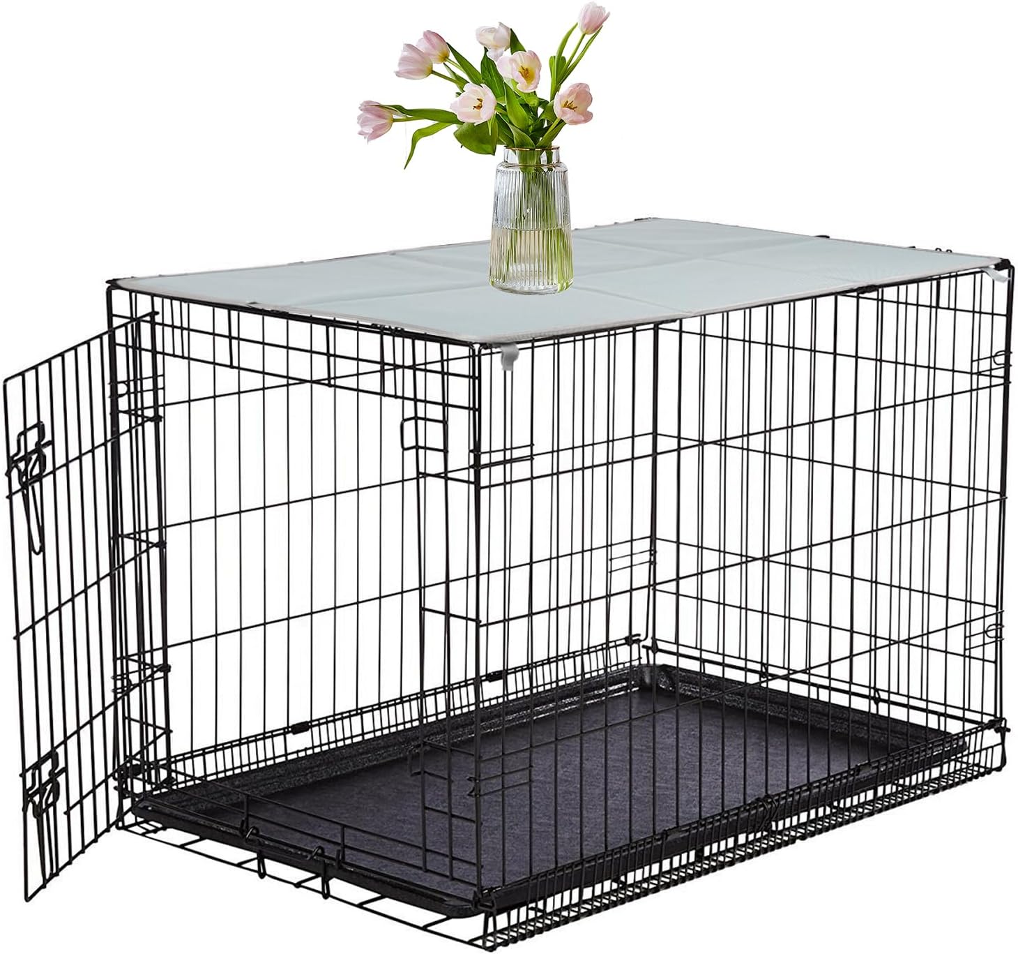 Amazon.com: Pethiy Dog Crate Topper Oxford Cloth for 24 Inch Cages ...