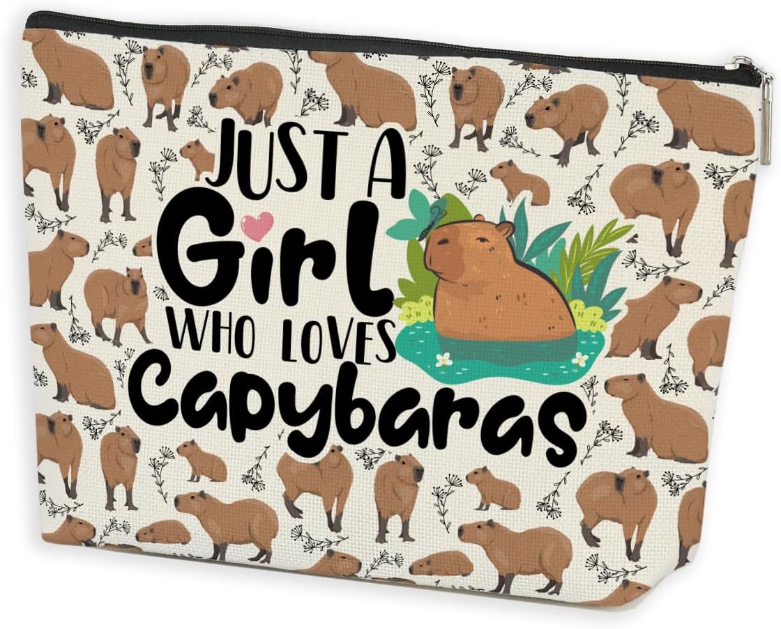 Amazon.com: Capybara Makeup Bag, Capybara Gifts, Capybara Stuff ...
