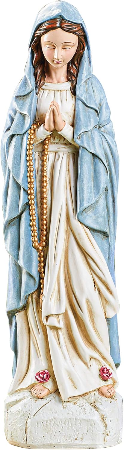 Amazon.com: Collections Etc Hand-Painted Virgin Mary Beautiful Garden ...