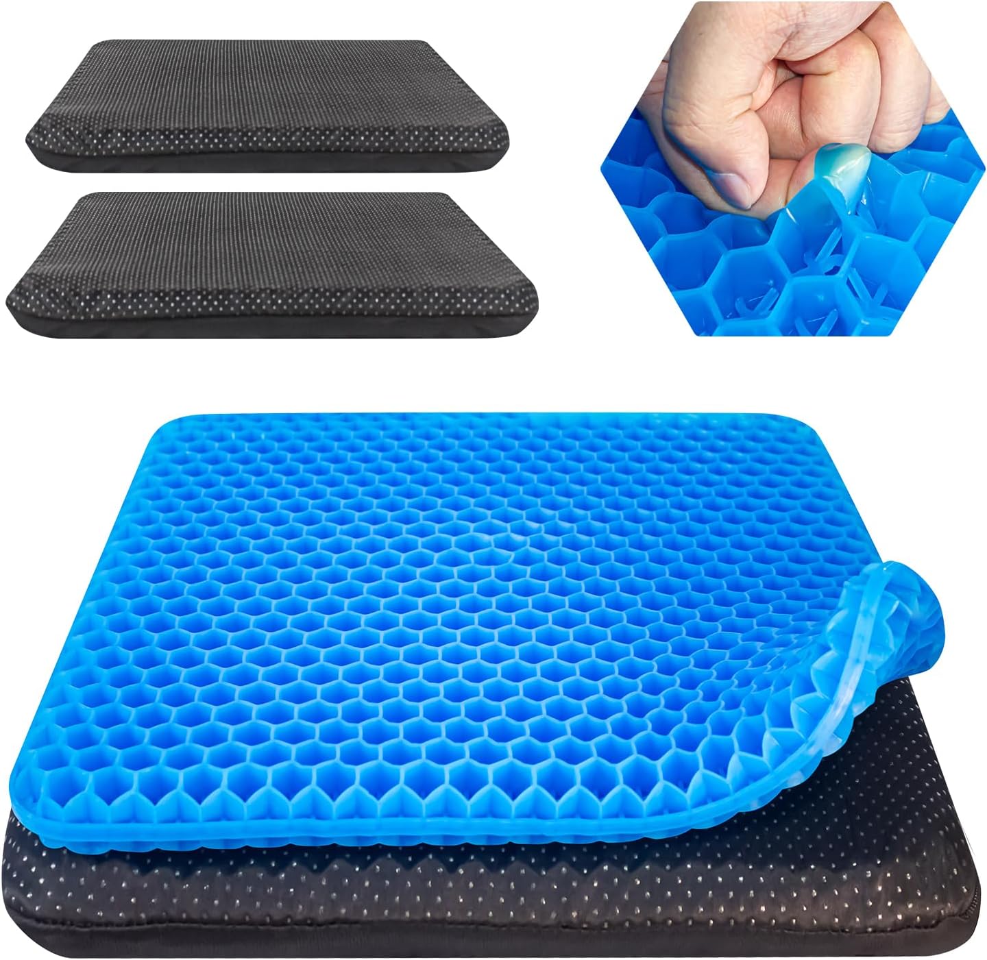 JML Soft Sitter Honeycomb Cushion - Gel Seat Cushion for Support and ...