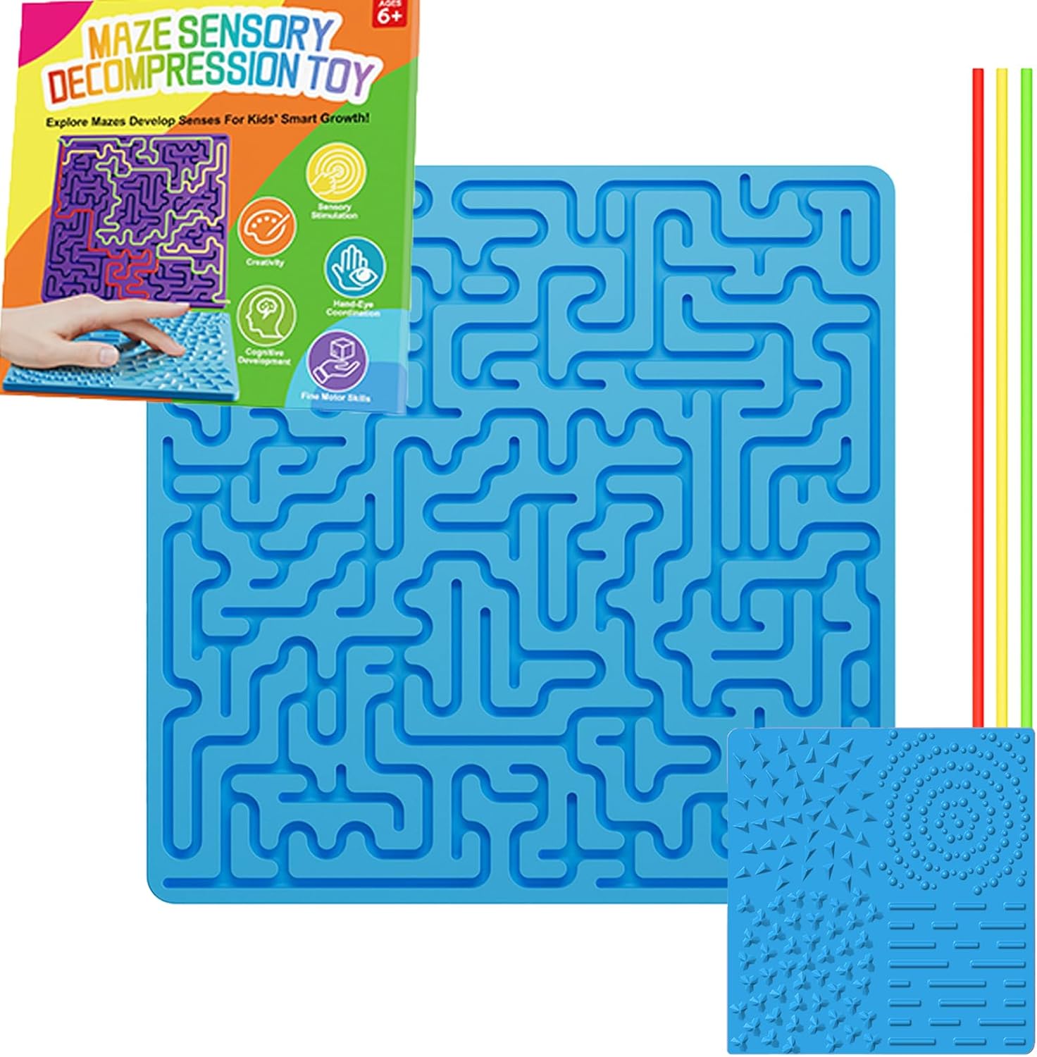 Amazon.com: Blue Maze Exploration, Sensory Interaction, Stress Relief，Sensory Activity Board ...