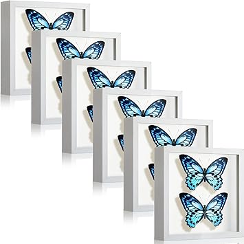 Amazon.com - Tuanse 6 Pieces Shadow Box Picture Frame Square Shadow ...