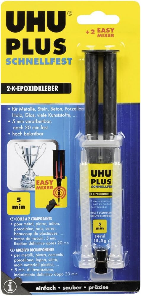 Amazon.com : UHU 2-Component Adhesive Plus Quick Strength, Fast and ...