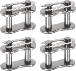 Amazon.com: uxcell 4Pcs #40 Chain Master Connector Link Roller 1/2 ...