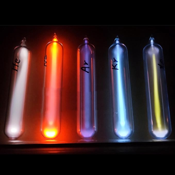Amazon.com: Joytech 5PC Noble Gases Tube Glass Sealed Rare Gases Neon ...