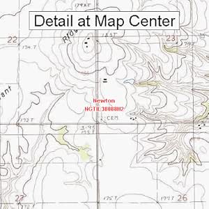 Amazon.com : USGS Topographic Quadrangle Map - Newton, Illinois (Folded ...