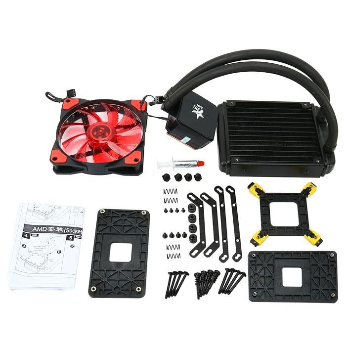 Buy High Performance LED Liquid CPU Cooler Water Cooling System ...