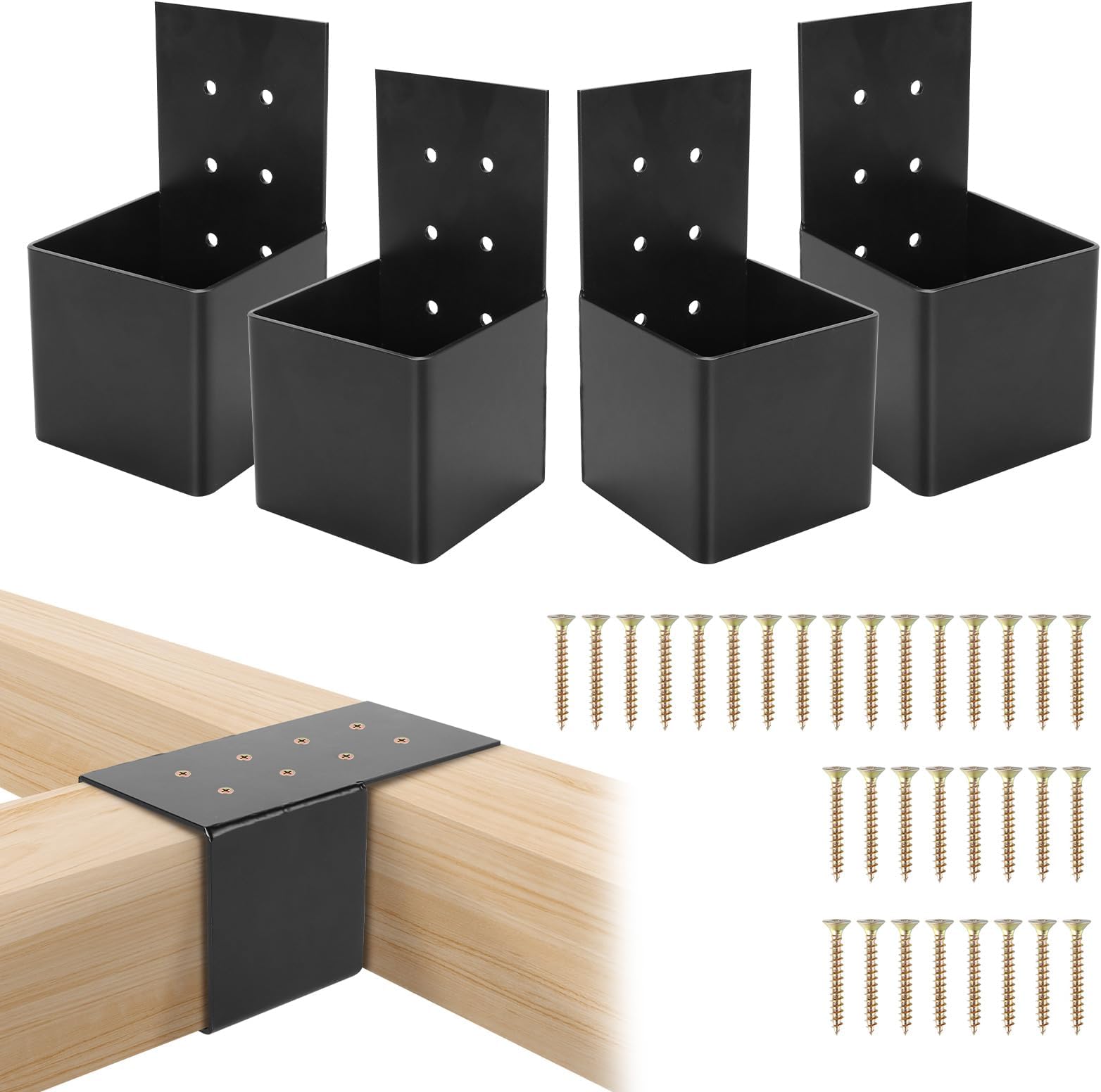 Amazon.com: 2 PCS Pergola Brackets Kit, Heavy Duty Pergola DIY Brackets ...