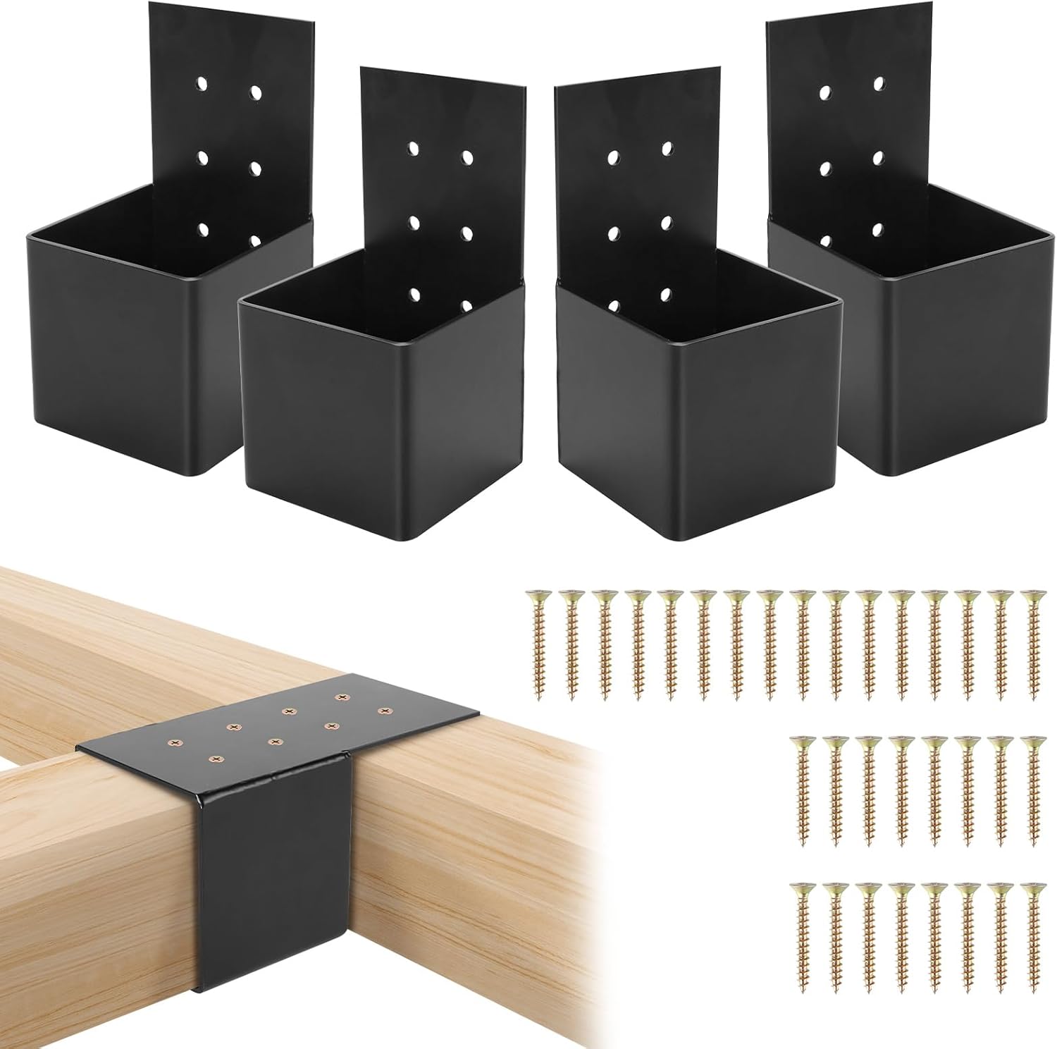 Amazon.com: 2 PCS Pergola Brackets Kit, Heavy Duty Pergola DIY Brackets ...