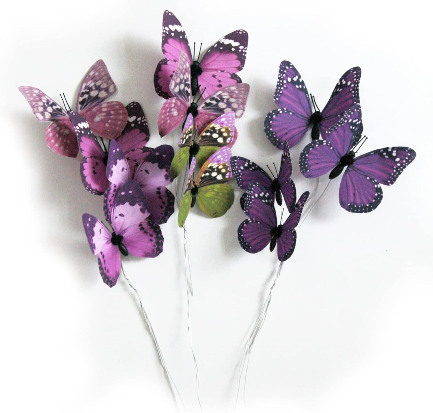 Amazon.com: 12 Pack 3D Butterfly Decorations, DIY Stakes Decor, 2 Sizes ...