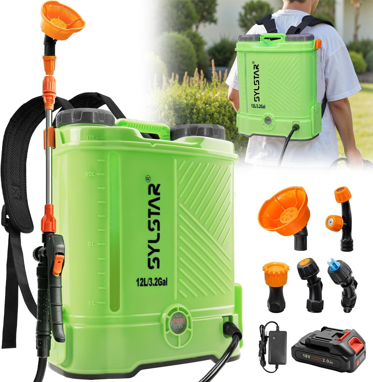Draper Trolley Pressure Sprayer 15L | EPDM Pump Garden Sprayer | Weed ...
