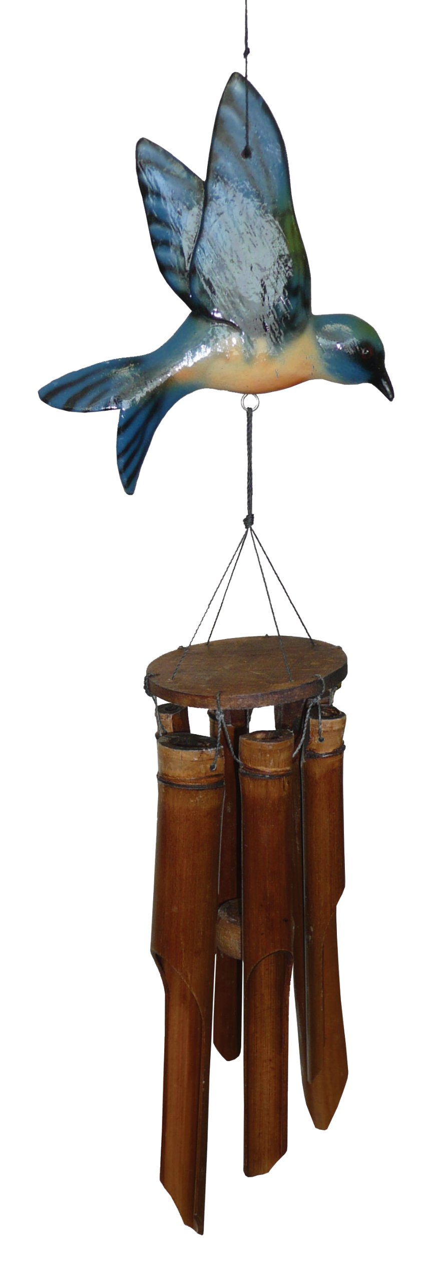 Amazon.com : Cohasset Gifts 187B Cohasset Carved Flat Bird Bamboo Wind ...