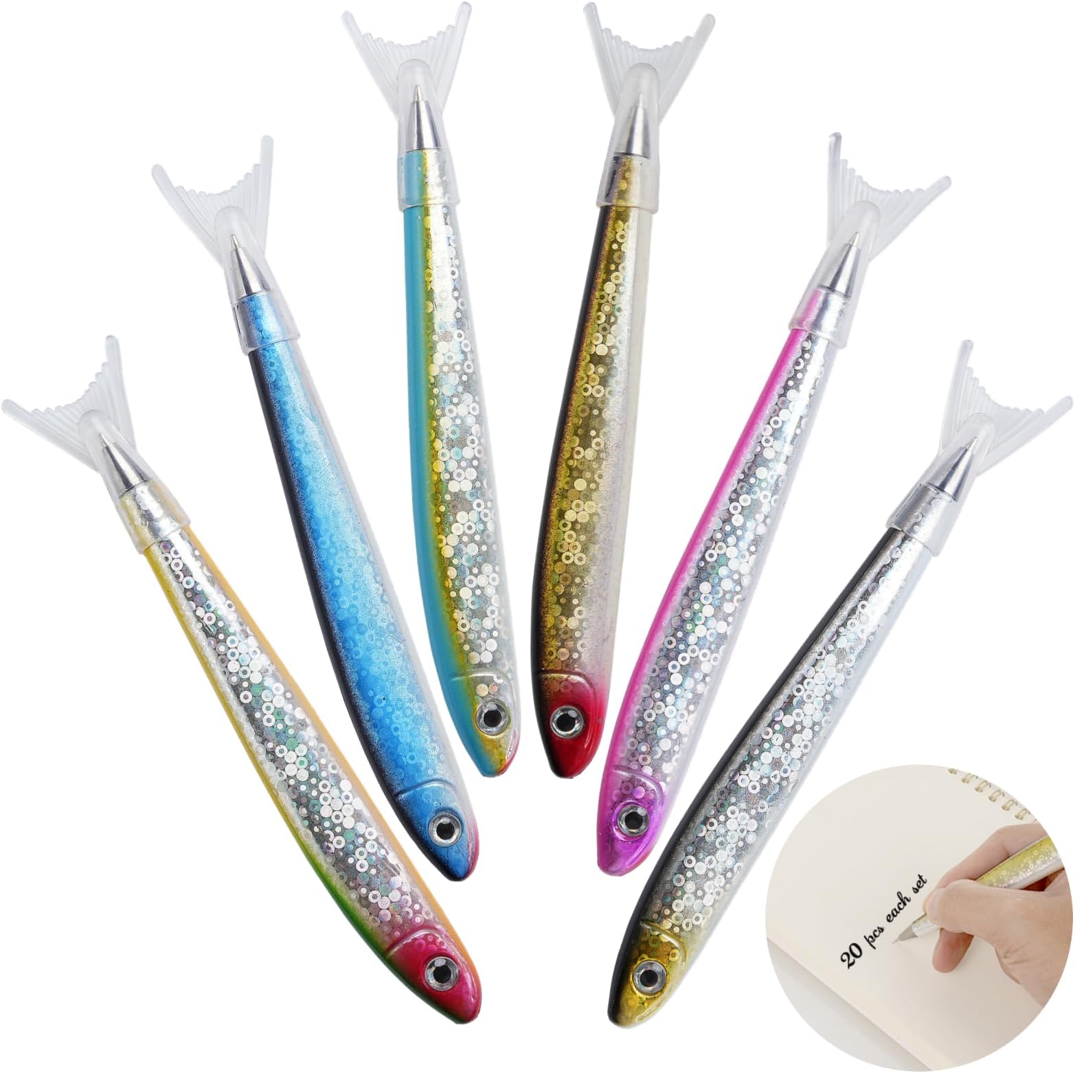 Amazon.com : CDOKY 20 Pack Fish Pen Fishing Party Favors Decorations ...