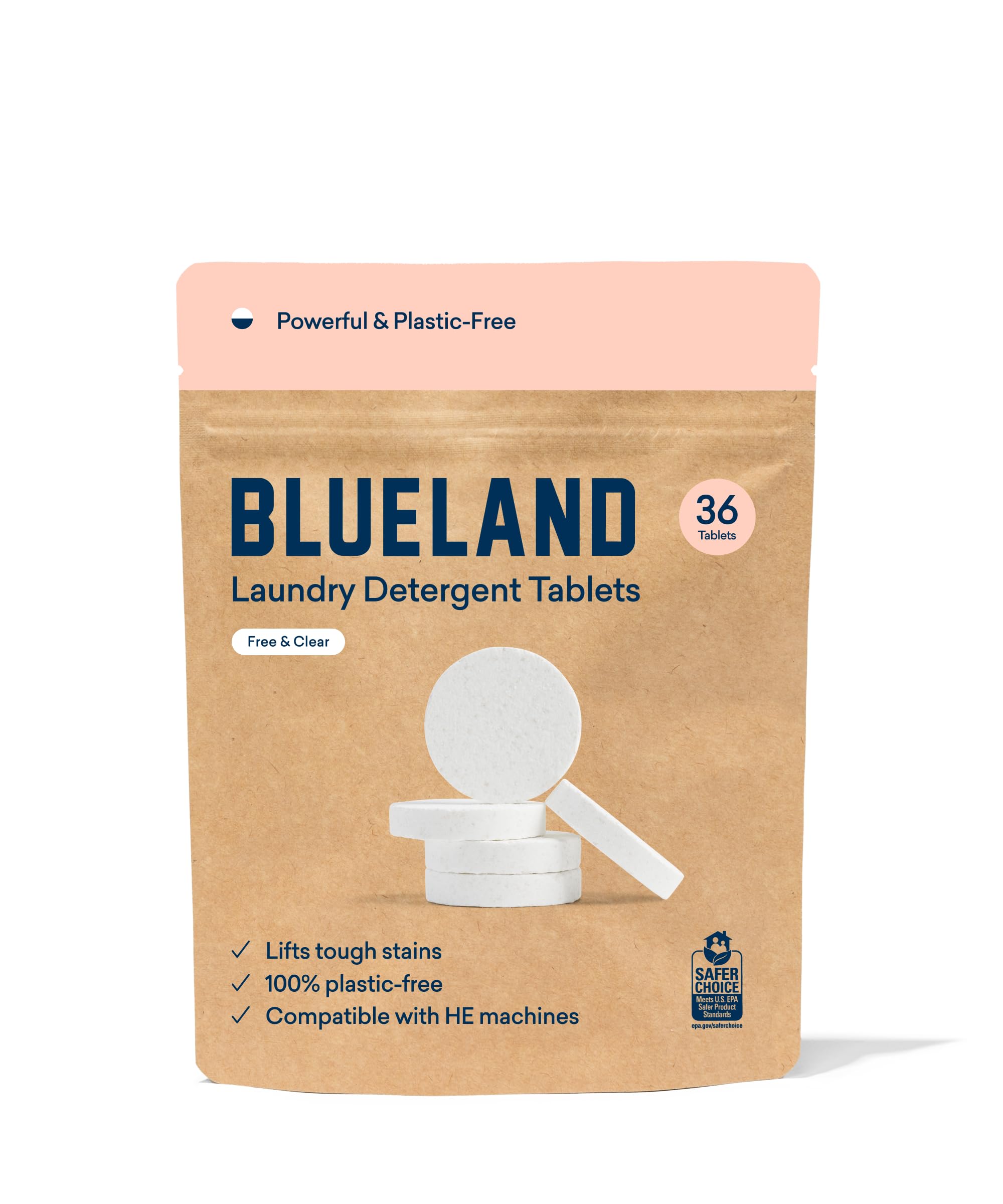 Amazon.com: BLUELAND Laundry Detergent Tablets, 36 Count, Unscented ...