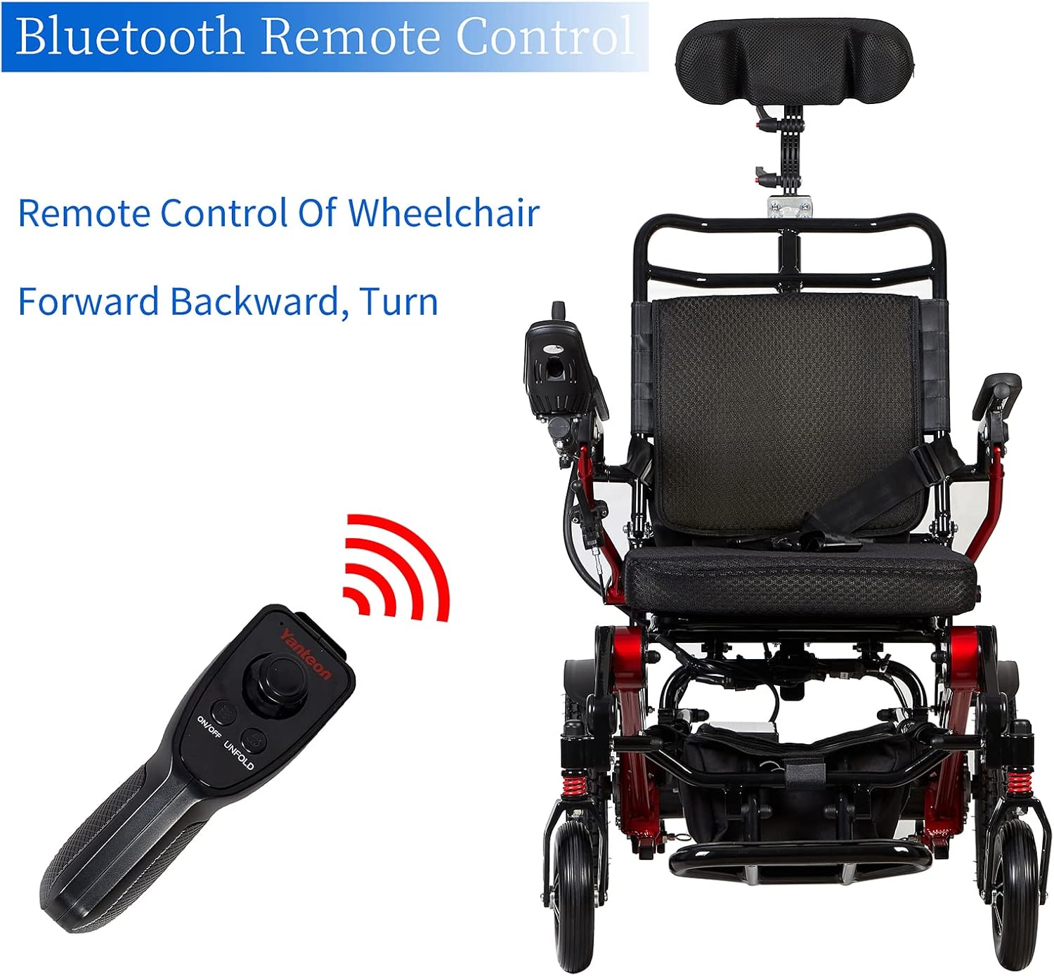 600W Remote Control Electric Wheelchair, Portable Morocco | Ubuy