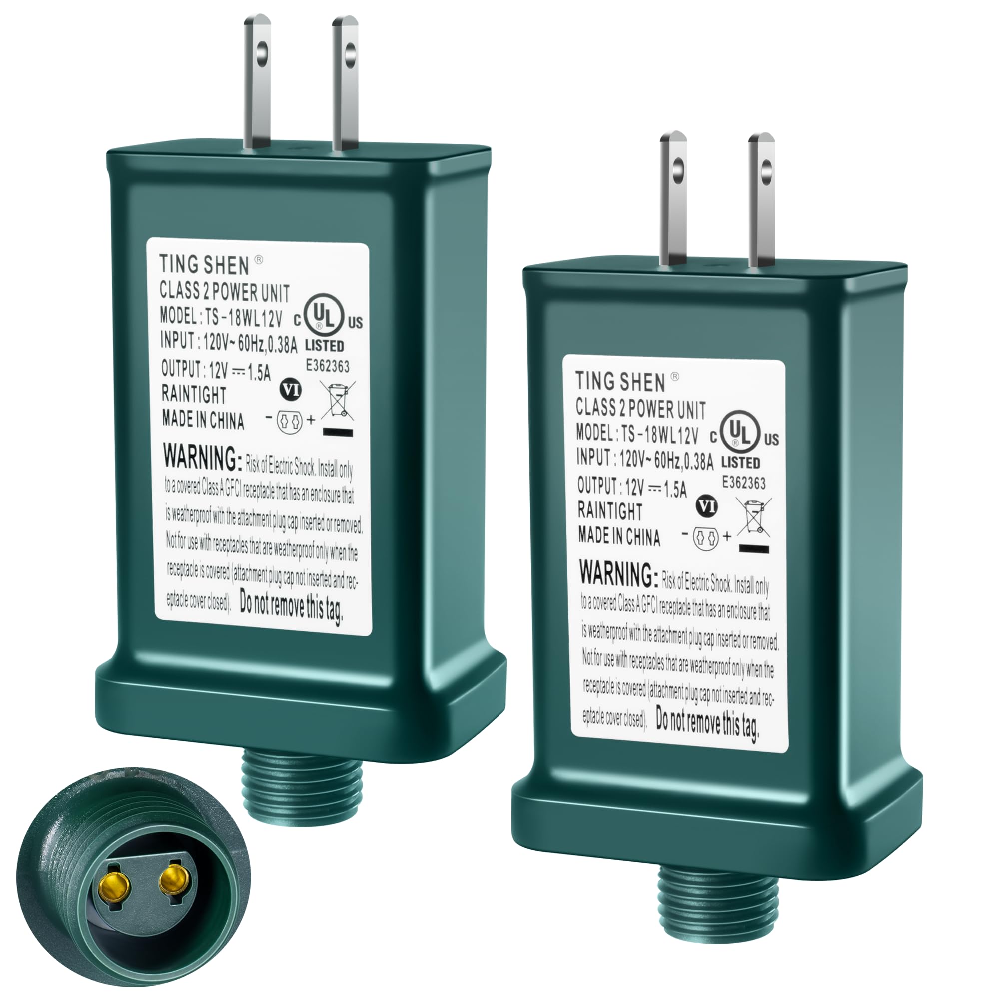 Amazon.com: 2Pcs Replacement Yard Inflatable Adapter, 12V Class 2 Power ...