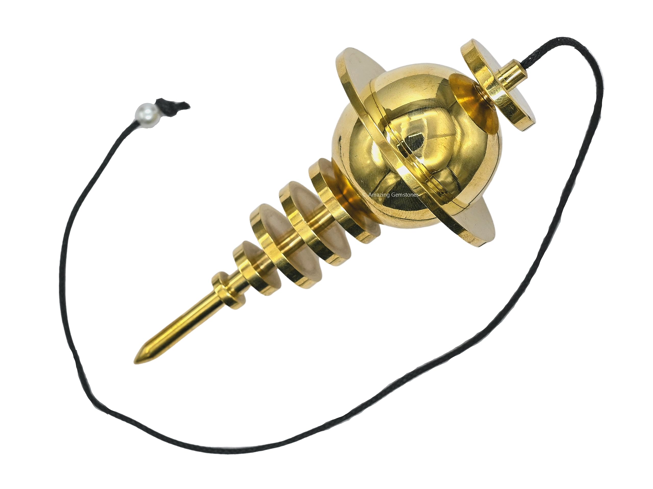 Healing Metal Pendulums for Divination, Extra Large Gold Chakra ...