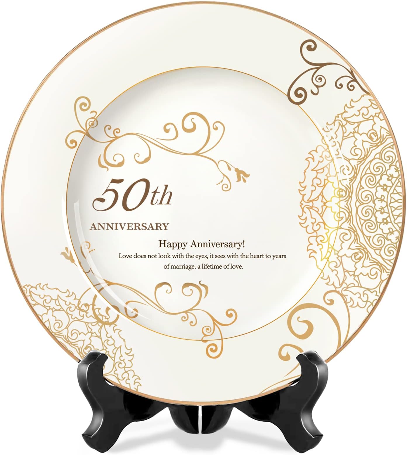 Amazon.com: Roman Giftware Inc., Wedding & Anniversary, 9" H 2 PC Set ...