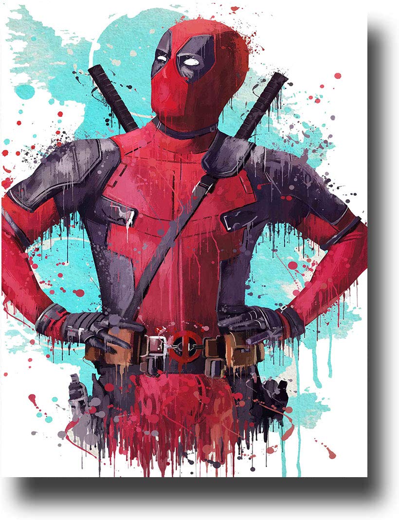 Sskjtc Deadpool 2 White Background Canvas Prints For Home Office ...