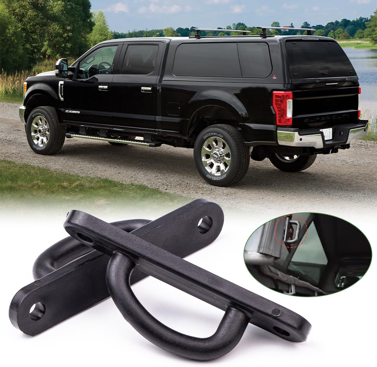 Amazon.com: XDDPRO 2 PCS Rotary Latch D Shape Striker Plates Compatible ...