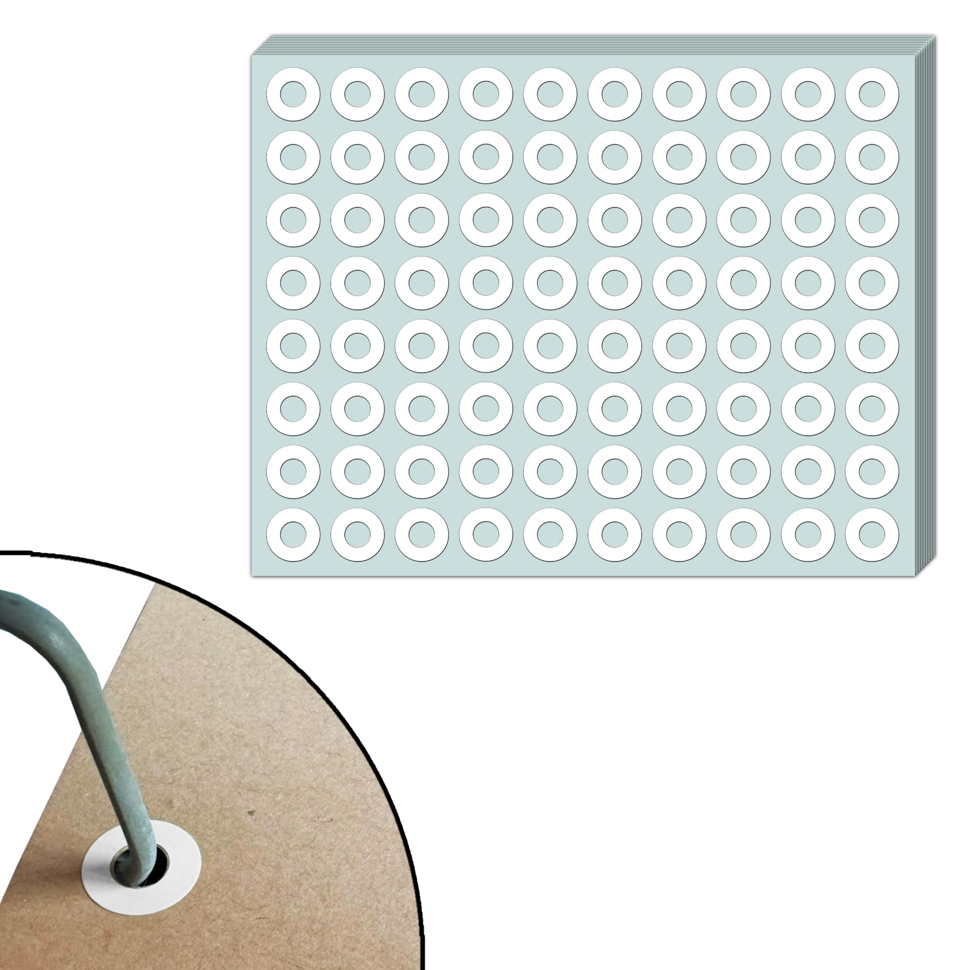 Amazon.com : 1200 Pieces, White - Hole Punch Reinforcement Stickers ...