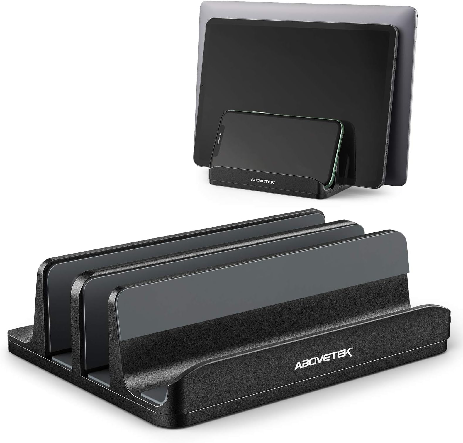 Amazon.com : OMOTON Vertical Laptop Stand Holder, Desktop Aluminum ...