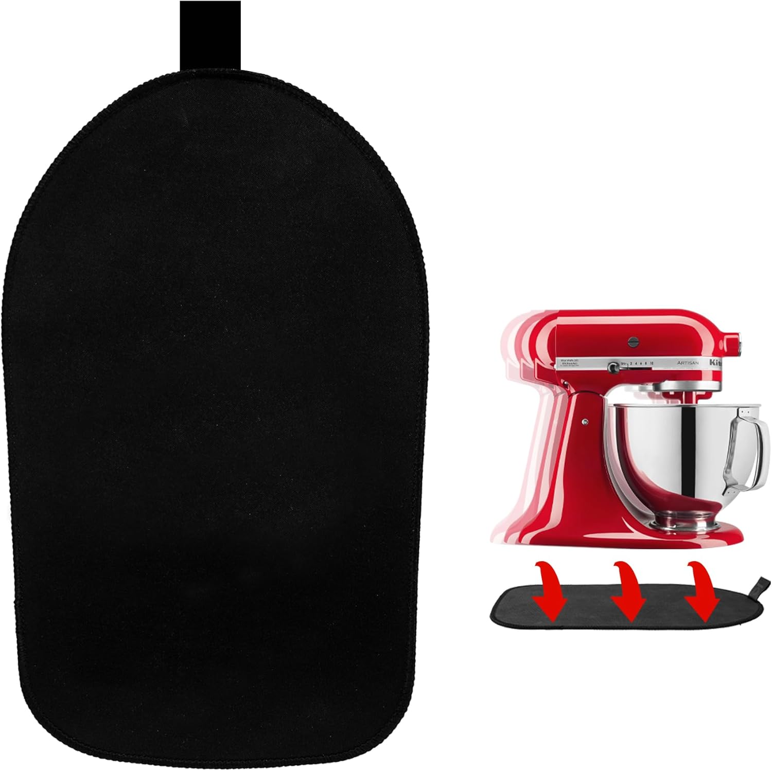 Amazon.com: Countertop Mat Black Sliding Mat Mixer Attachments for ...