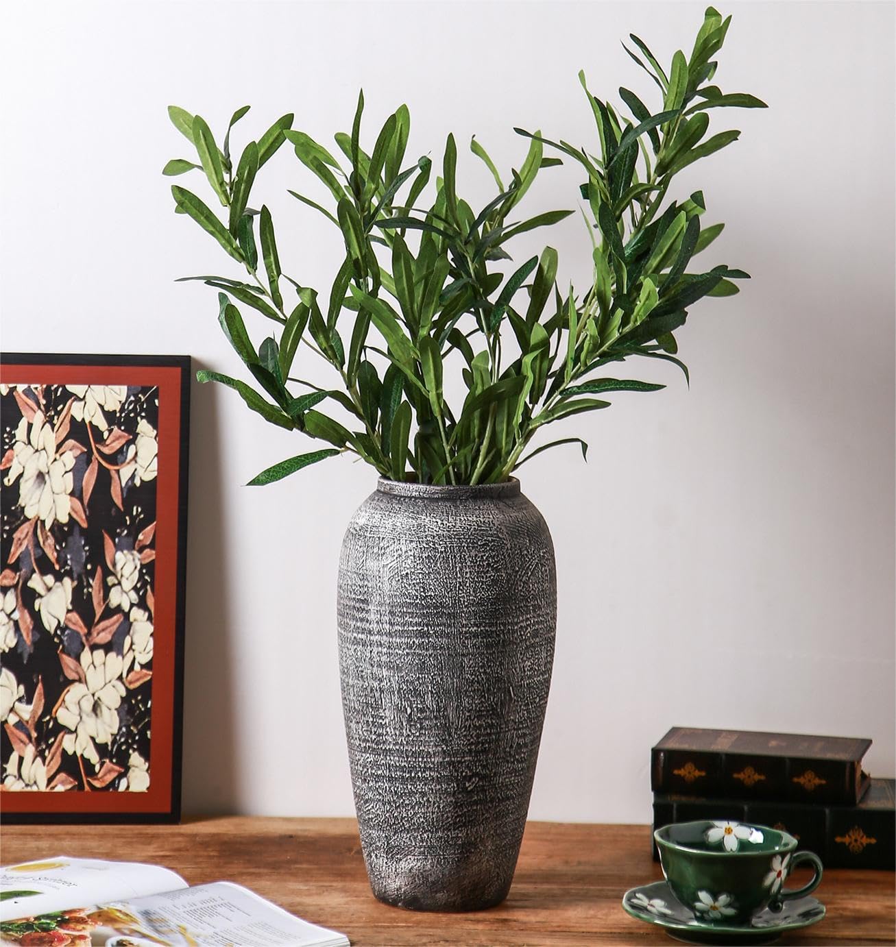 Amazon.com: Generic Rustic Ceramic Flower vase,Terracotta vase,Decorate ...