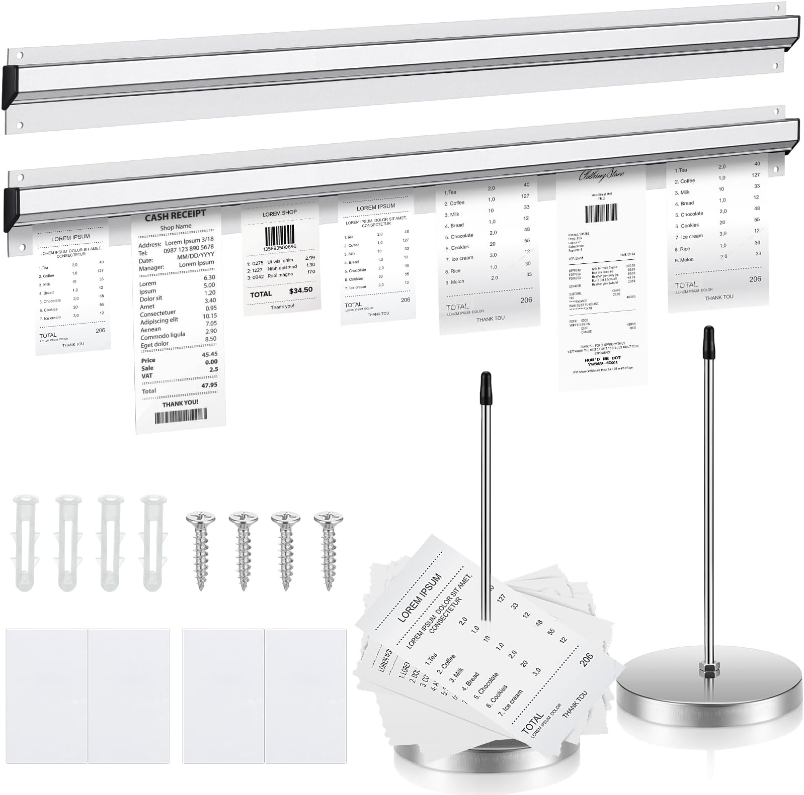 Amazon.com : Photect 2 Pcs 27. 6 Inch Slide Check Rack Aluminum Display ...