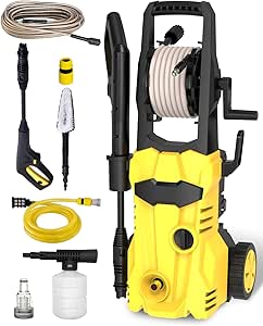 1800W High Pressure Washer, 130Bar Jet Washers/Pressure Washers with ...
