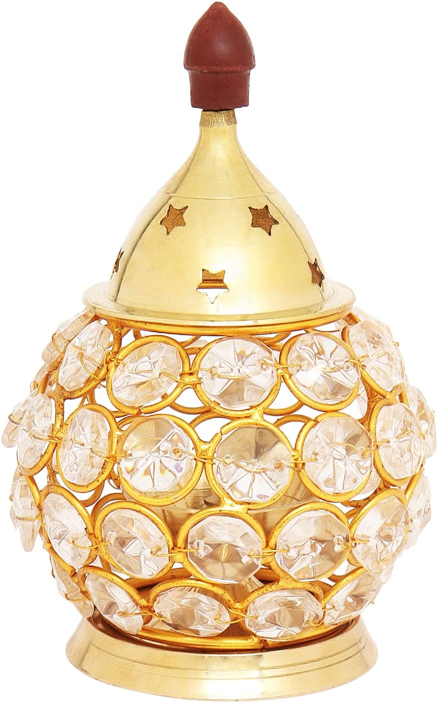 Amazon.com: CraftVatika Ganesha Diya Oil Lamp Metal Diya Deepak Akhand ...