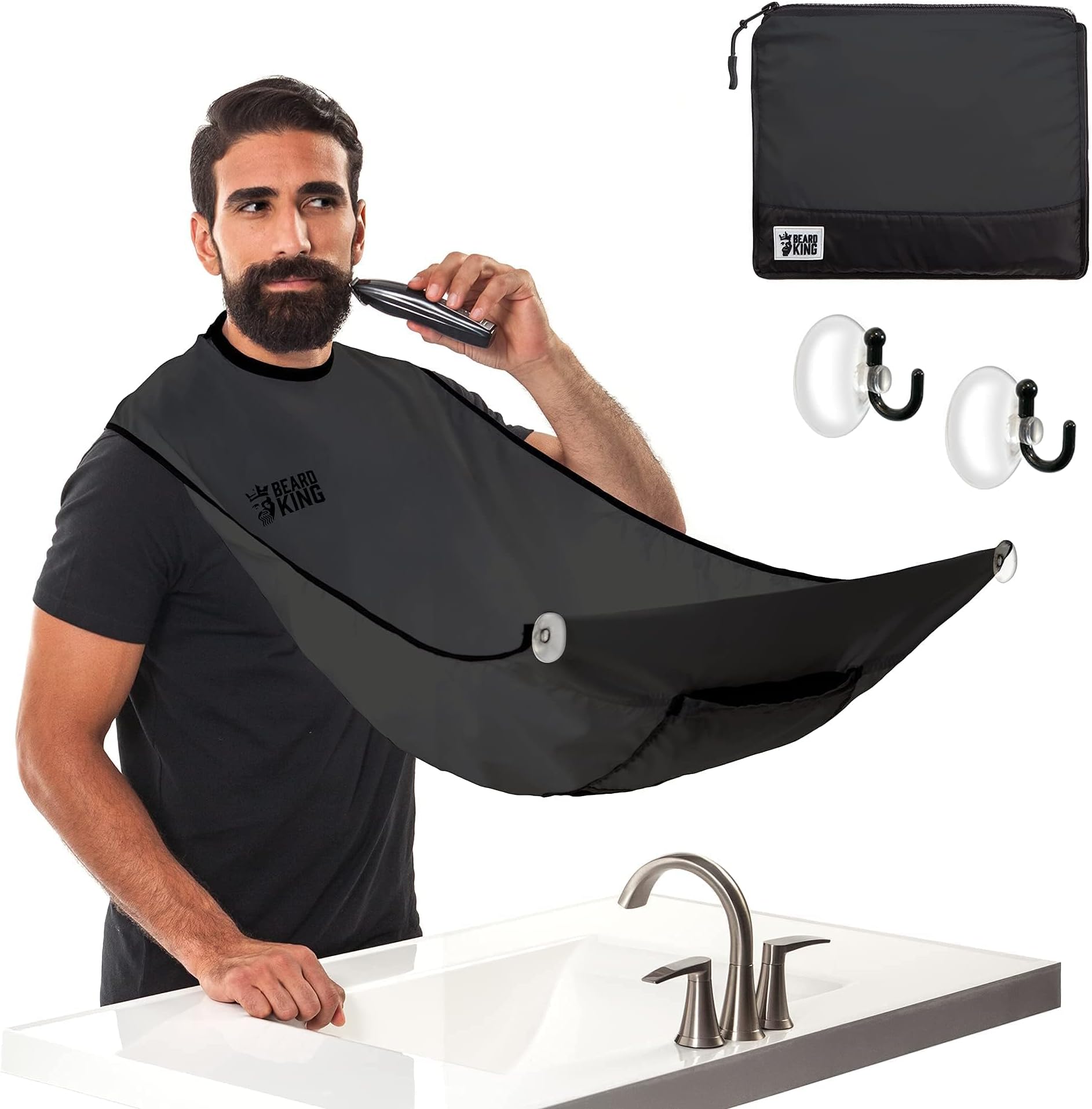 Amazon.com: Beard Bib Apron, Beard Hair Catcher for Men Shaving ...