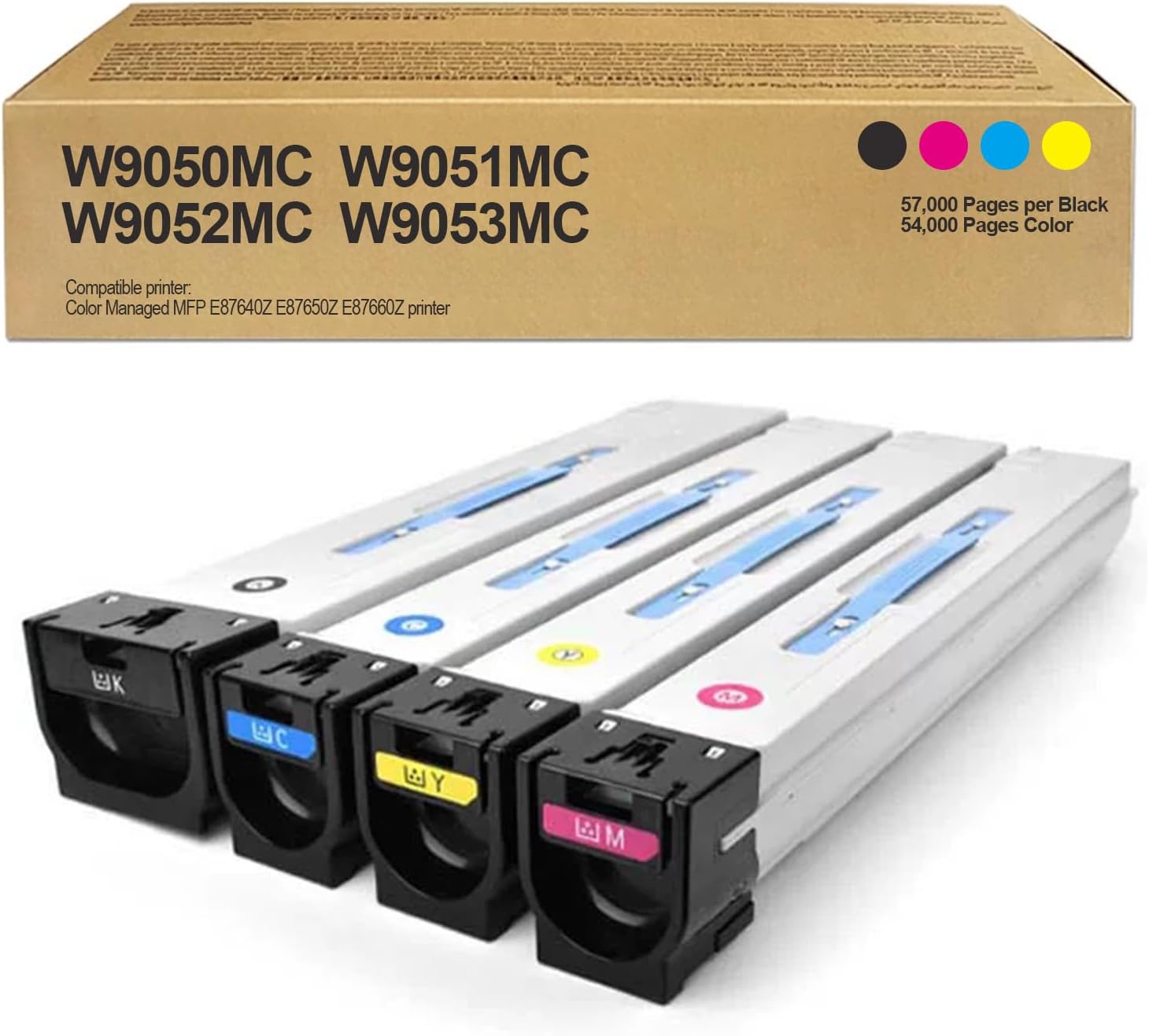 Amazon.com: W9050 W9050MC W9051MC W9052MC W9053MC Black Cyan Yellow ...