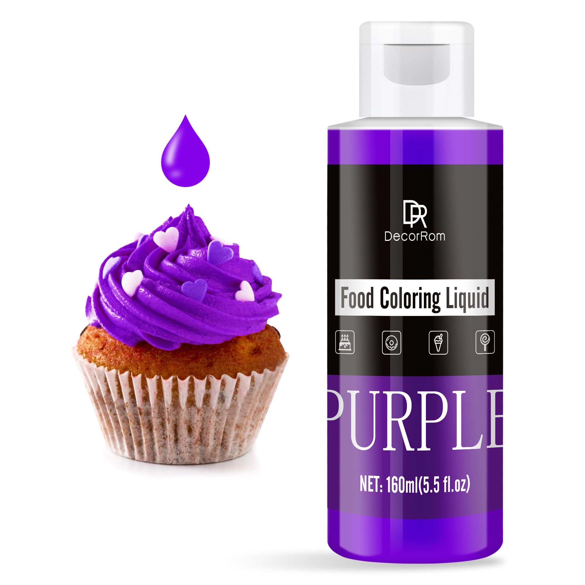 Amazon.com : Food Coloring - Vibrant Liquid Icing Food Coloring Set for ...