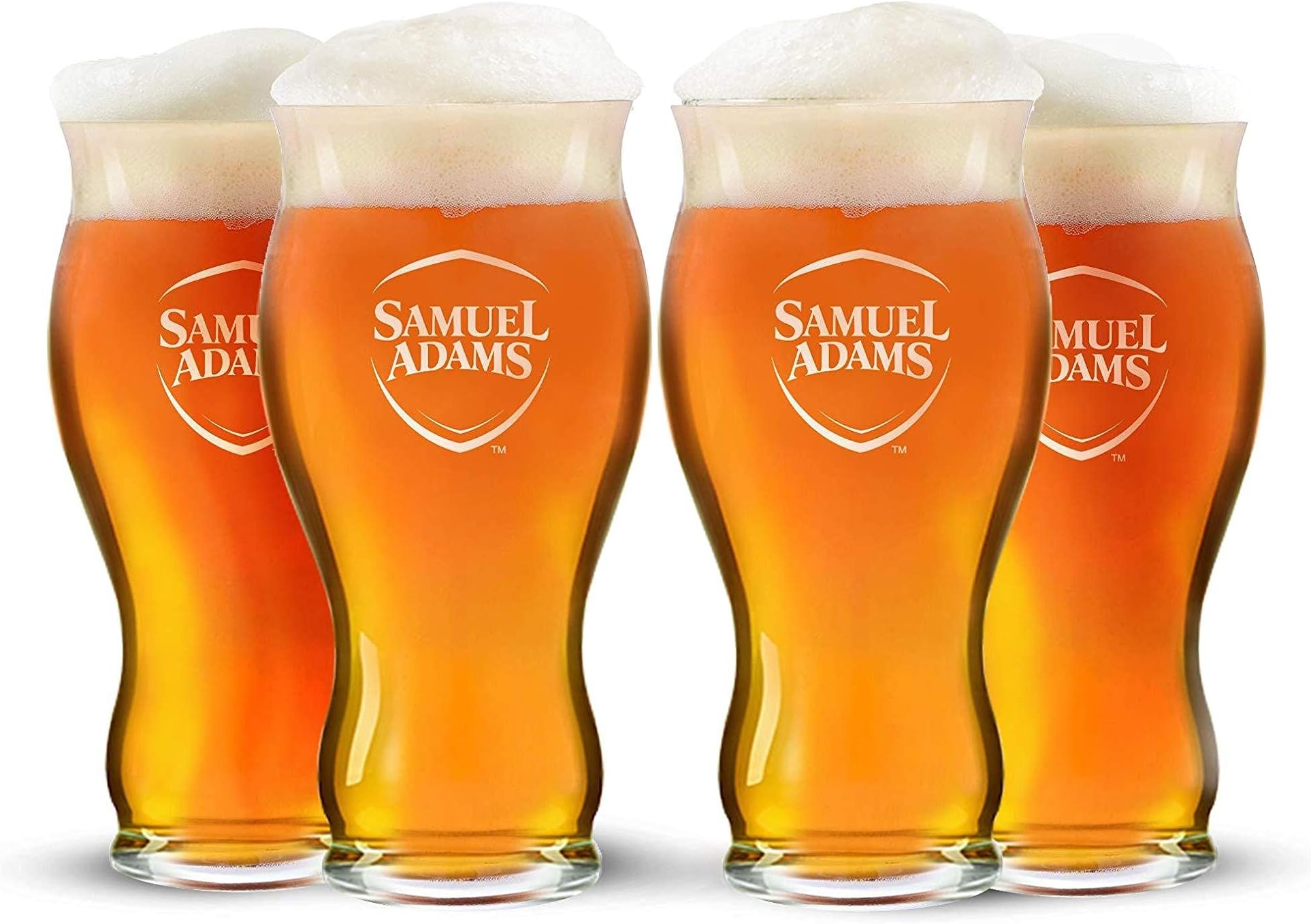 Amazon.com | Samuel Adams Perfect Pint Glass | Set of 2 Glasses: Beer ...