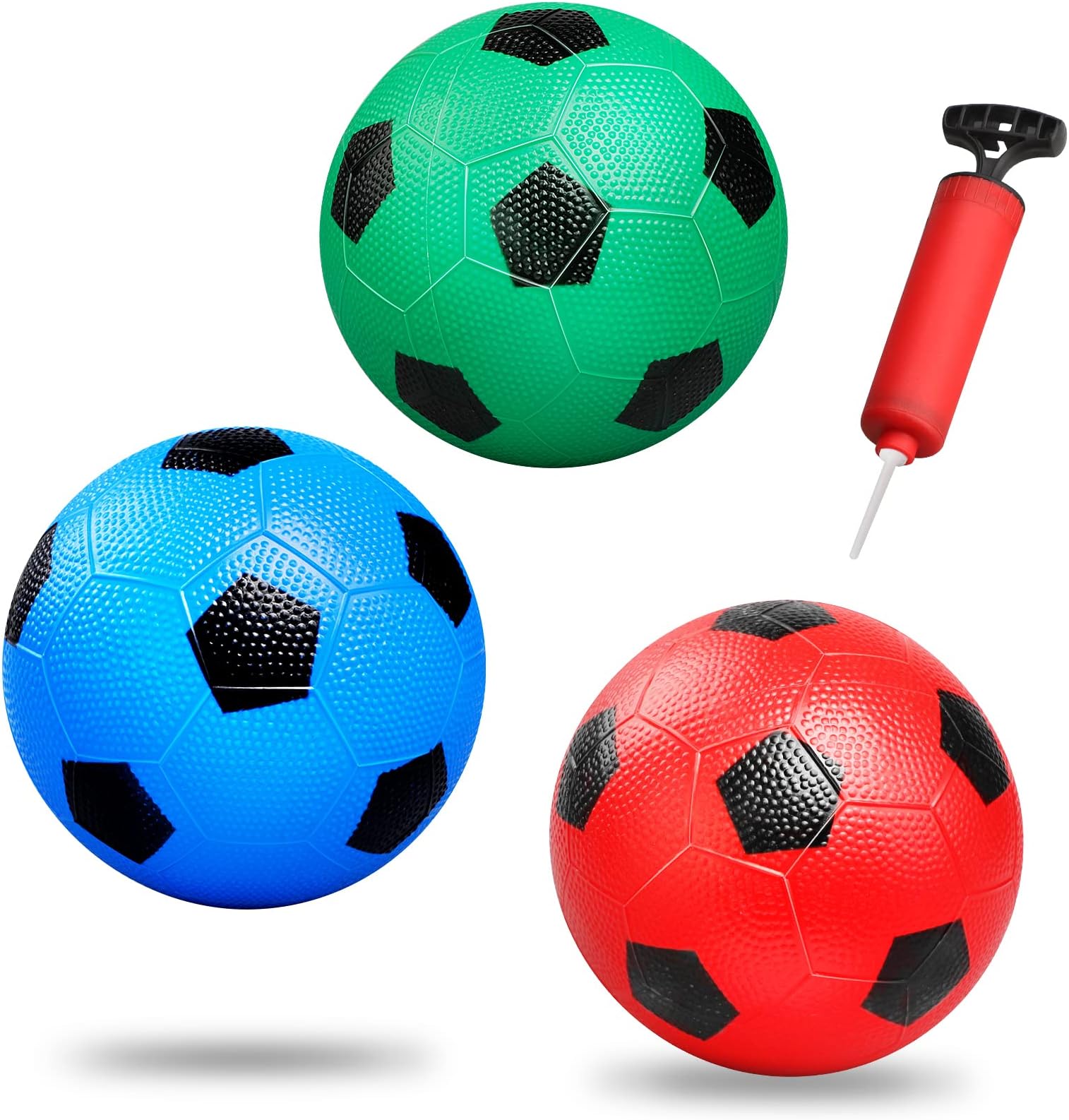 Mini Size 2 Soccer Balls for Kids Toddlers, Baby Sensory Small Colorful ...