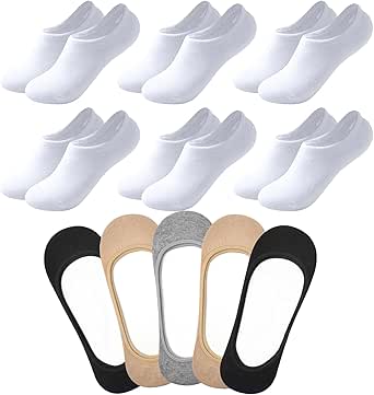 Amazon.com: Toes Home 5 Pairs Ultra Low Cut Liner Socks & 6 Pairs ...