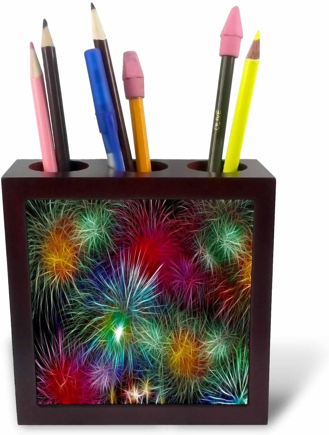 Amazon.com: 3dRose Neon Watercolors - Image of Neon Painted Feathers ...